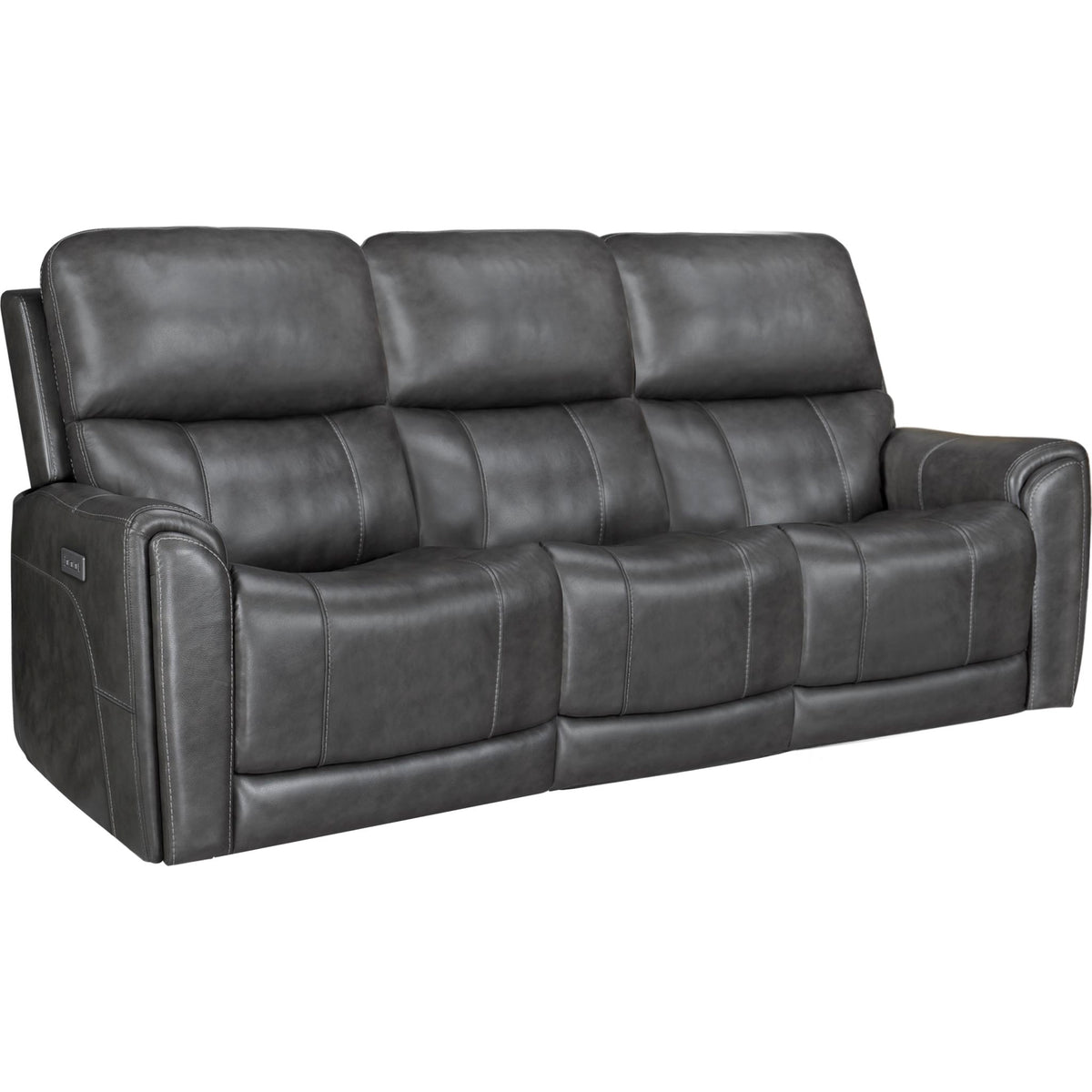Damon Power Reclining Sofa - Rainier Steel | Madison's Furniture