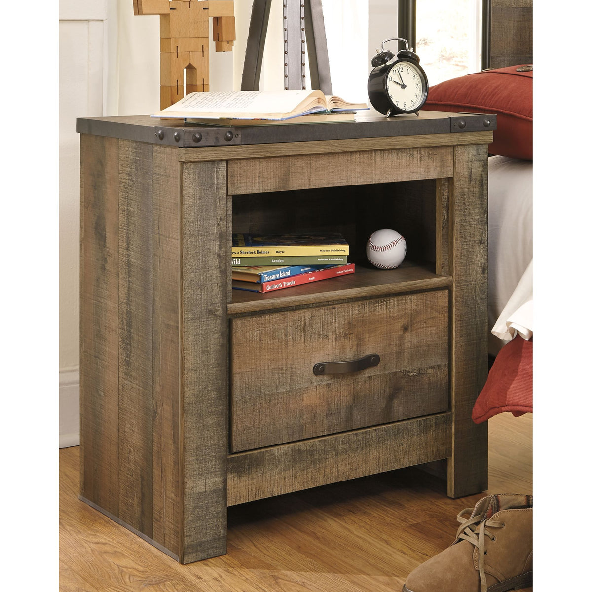Trinell Nightstand - Rustic | Madison's Furniture
