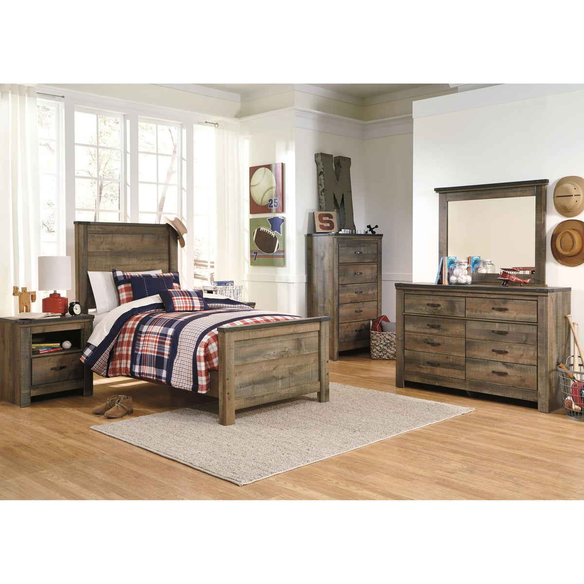 Trinell Nightstand - Rustic | Madison's Furniture